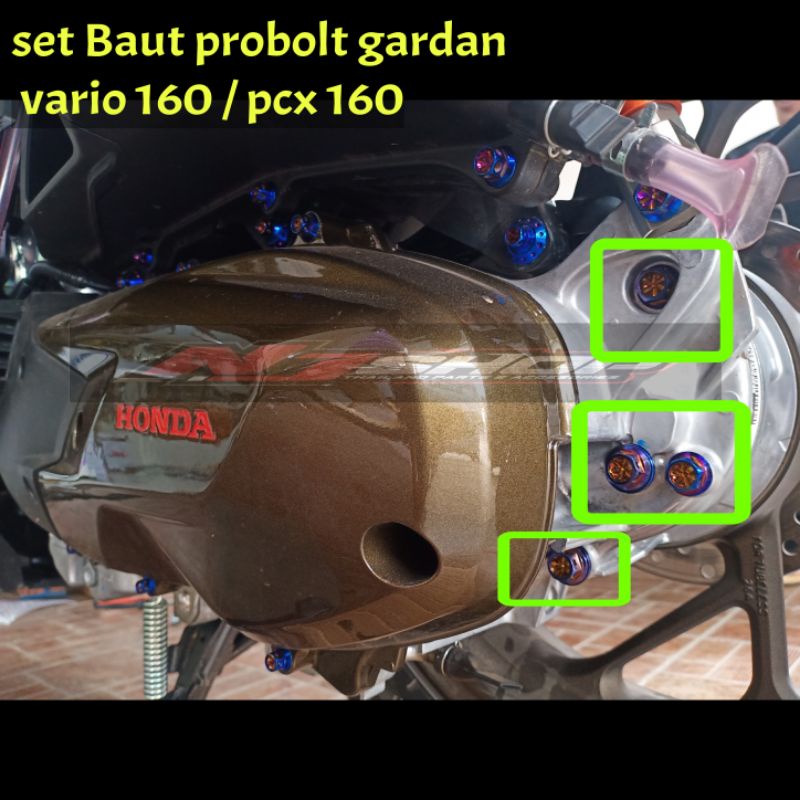 Jual Set baut probolt gardan vario 160 stylo pcx 160 stainless 2 kunci ...