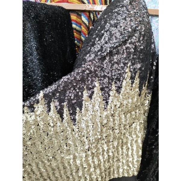 Jual Bahan/Kain Payet Gradasi/ Sequin motif | Shopee Indonesia