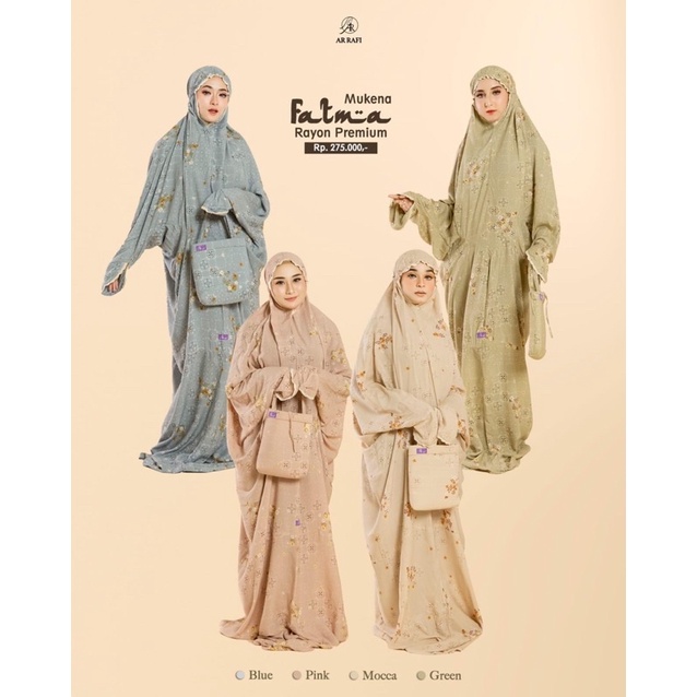 Jual MUKENA FATMA BY HIJAB ARRAFI PERANGKAT SHOLAT MUSLIMAH RUKOH ...