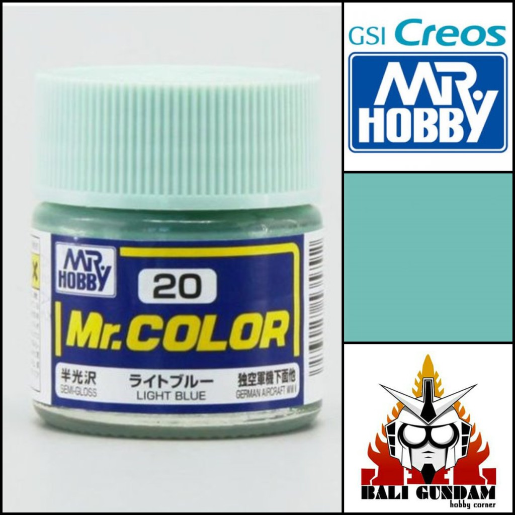 Jual MR COLOR C20 LIGHT BLUE CAT GUNDAM MODEL KIT AIRBRUSH - KUAS ...