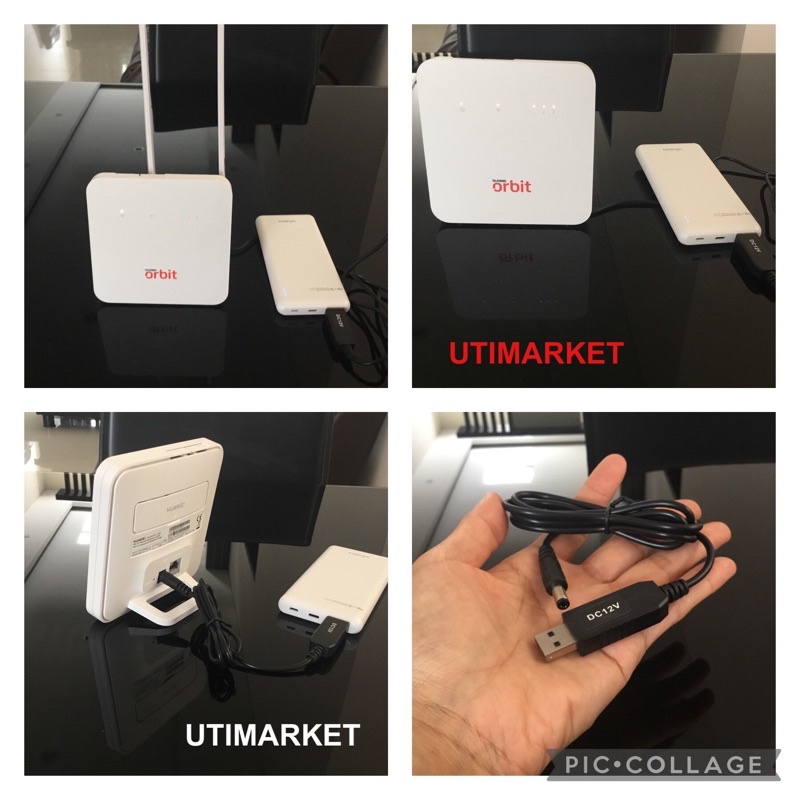 Jual kabel step up 5v to 12v dc kabel power modem router orbit star ke ...