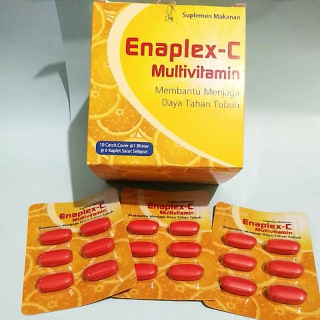 Jual Enaplex-C Multivitamin isi 1papan @ 6 cap | Shopee Indonesia