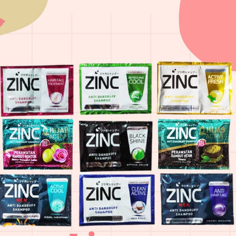 Jual Zinc Shampoo Sachet 12x 10ml | Shopee Indonesia