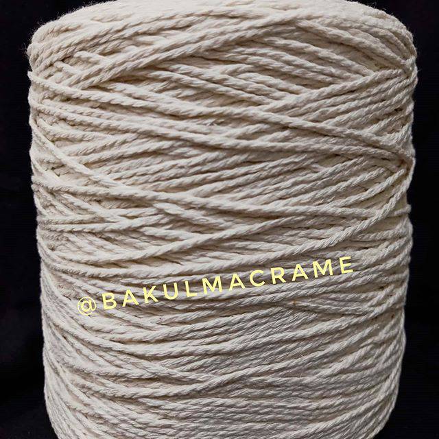Jual Benang Macrame 1kg Natural 3mm Twisted | Shopee Indonesia