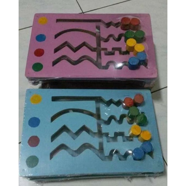 Jual papan alur motorik-maze warna mainan edukasi | Shopee Indonesia