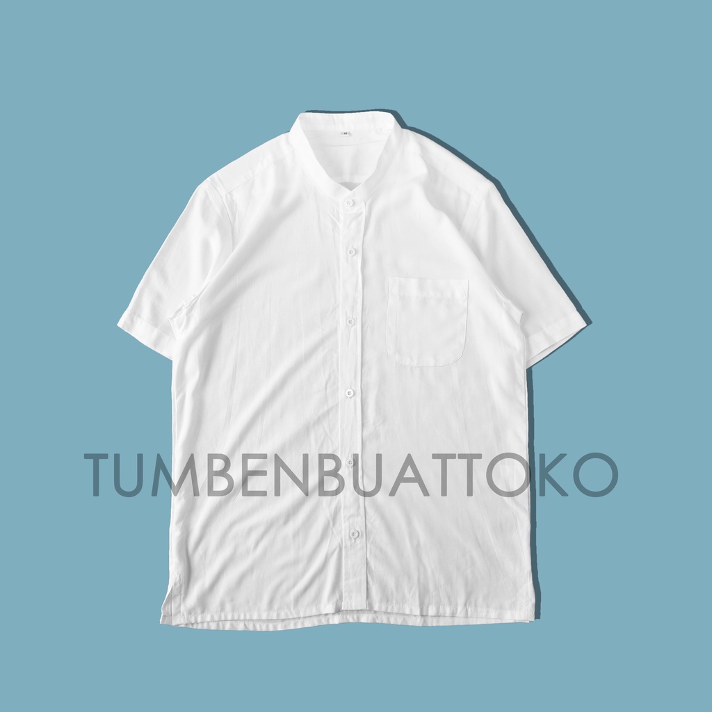 Jual KEMEJA KOKO - KEMEJA KERAH TEGAK - TURTLE NECK SHIRT - KEMEJA ...