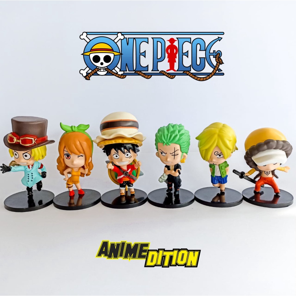 Jual Action Figure Mini One Piece Set Satuan Mini Luffy Zoro Sanji Nami ...