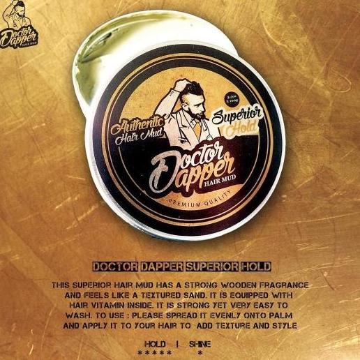 Jual promo!!| Hair Mud Doctor Dapper Superior Hold Made in Singapore ...