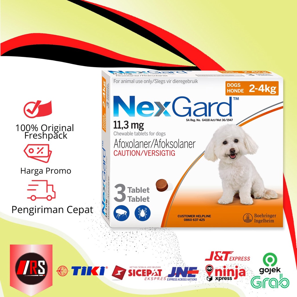 Jual Obat Kutu Tungau Demodex Anjing NexGard Tablet | Shopee Indonesia