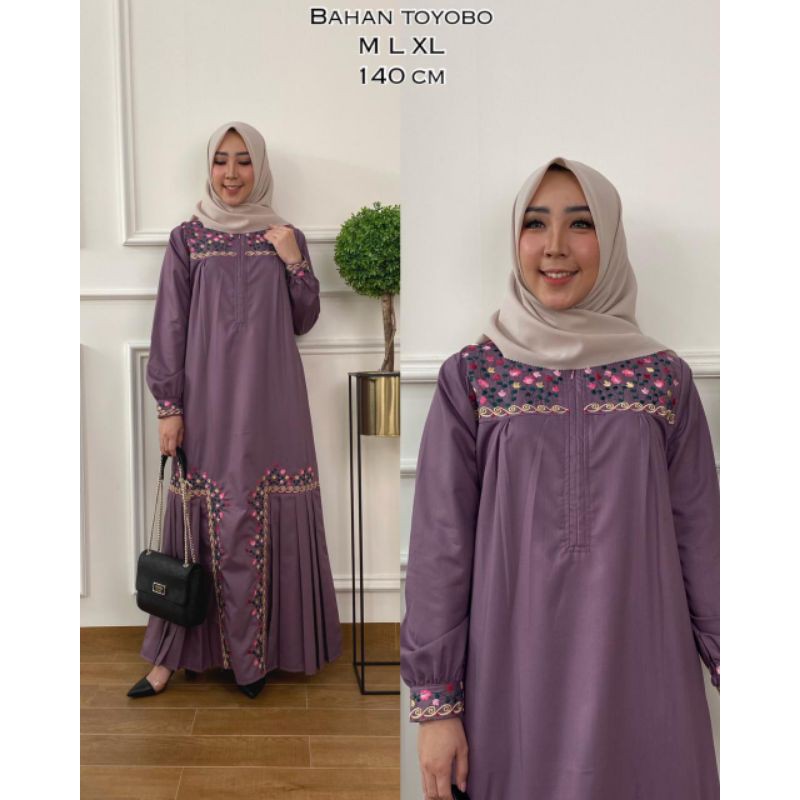 Jual Gamis Bordir | Gamis Terbaru | Gamis Fashion Muslim | Gamis Casual ...
