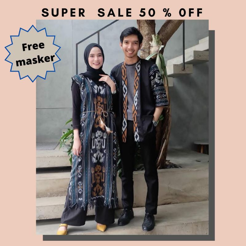 Jual [ READY STOCK ] Baju tenun - Baju tenun couple - set baju tenun - set couple tenun - baju ...