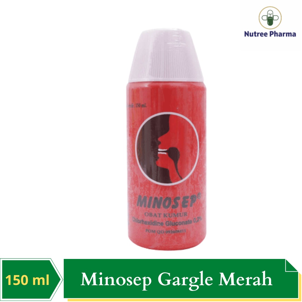 Jual ⚡MURAH & DIJAMIN ORI⚡ Minosep Gargle Botol Merah 150 ml | Minosep ...