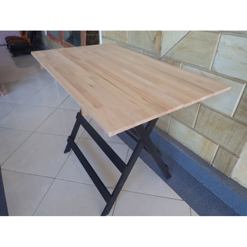 Jual Meja Lipat Kayu Portable Panjang 100cm | Shopee Indonesia