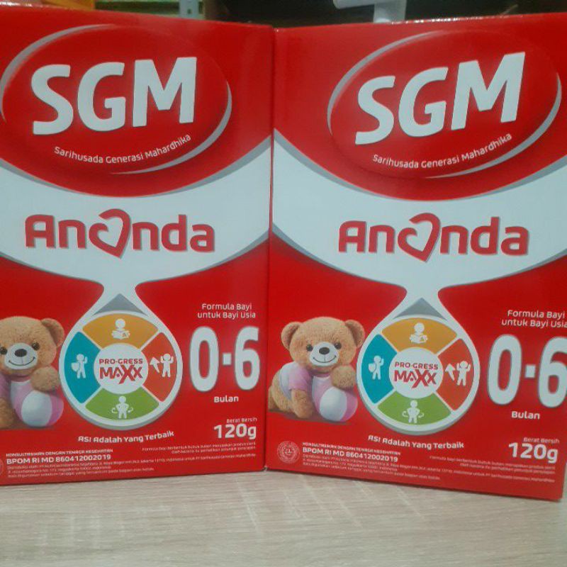 Jual SGM ANANDA 0-6 BULAN 120 gram KEMASAN BARU | Shopee Indonesia