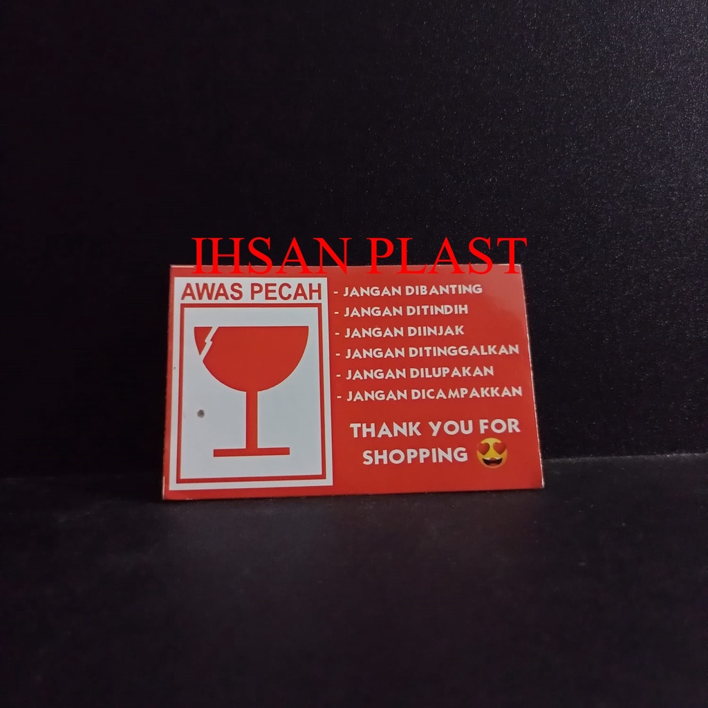 Jual STICKER FRAGILE UNIK VIRAL KODE 04 | Shopee Indonesia