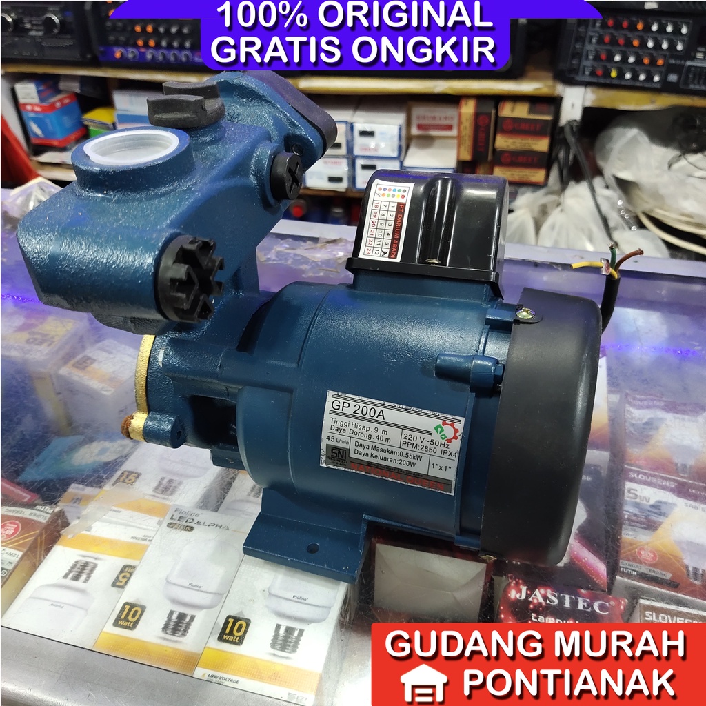 Jual Pompa Air National 200 watt super kuat nasional GP-200 200w ...