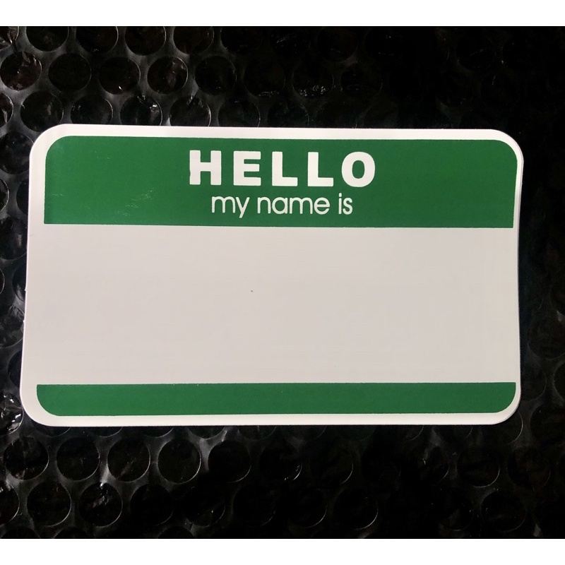 Jual HELLO VINYL STICKER pack 5pcs / stiker hello 5 lembar / hello my ...