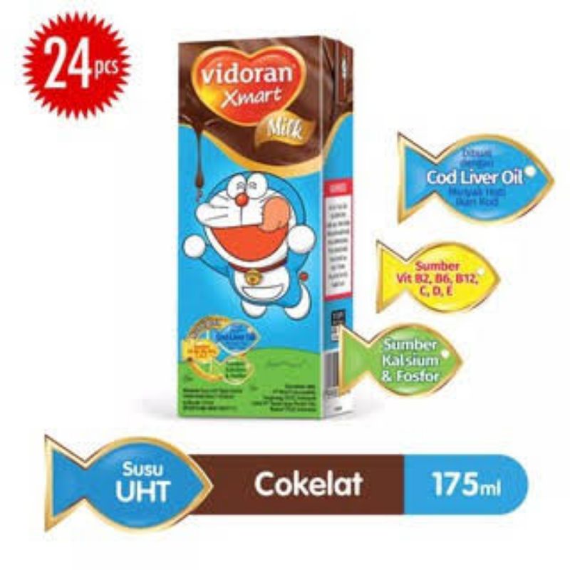 Jual Susu Uht Vidoran Xmart 175ml 1 Dus Shopee Indonesia