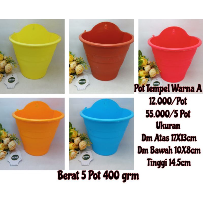Jual Pot Tempel Warna Pot Tempel Dinding | Shopee Indonesia