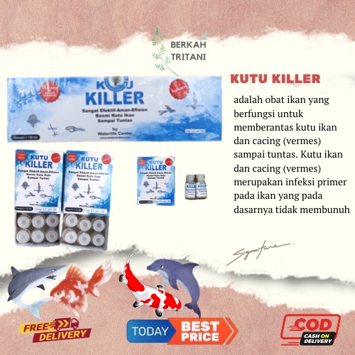 Jual OBAT IKAN KOI KUTU KILLER Obat Kutu Pada Ikan Hias Koi Koki Obat ...