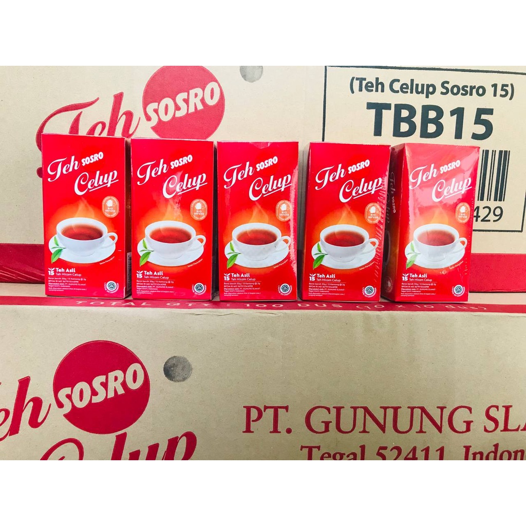 Jual Paket teh sosro isi 5 (1 box isi 15 kantong) | Shopee Indonesia