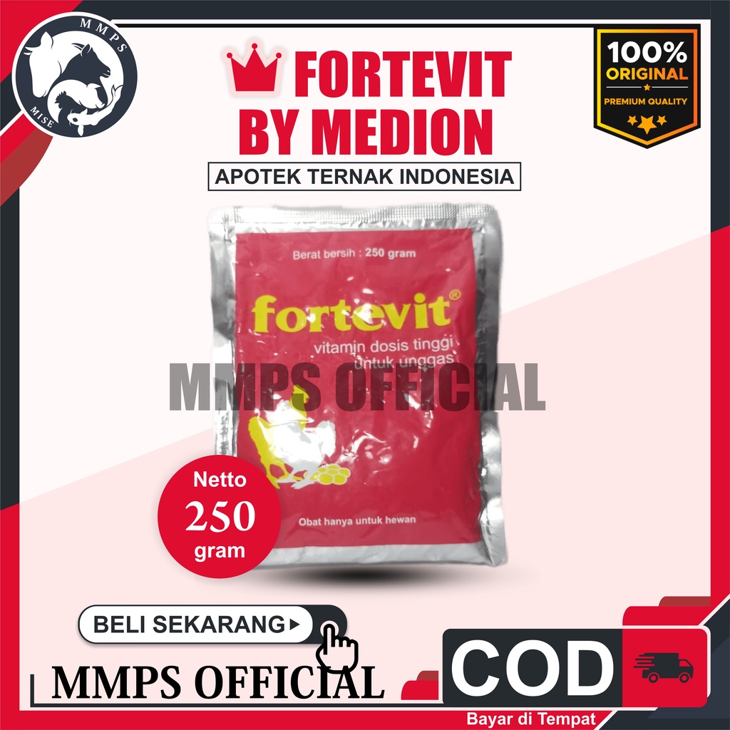 Jual Obat Ayam Fortevit 250 gr Medion - FORTEVIT 250 Gram multivitamin ...