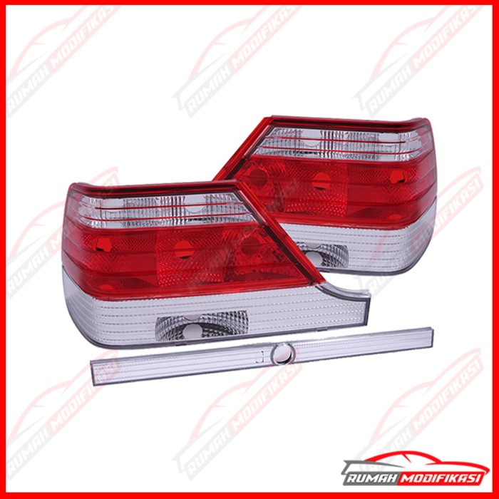 Jual STOP LAMP - BENZ W140 S-CLASS 1991-1998 - CRYSTAL - RED CLEAR ...
