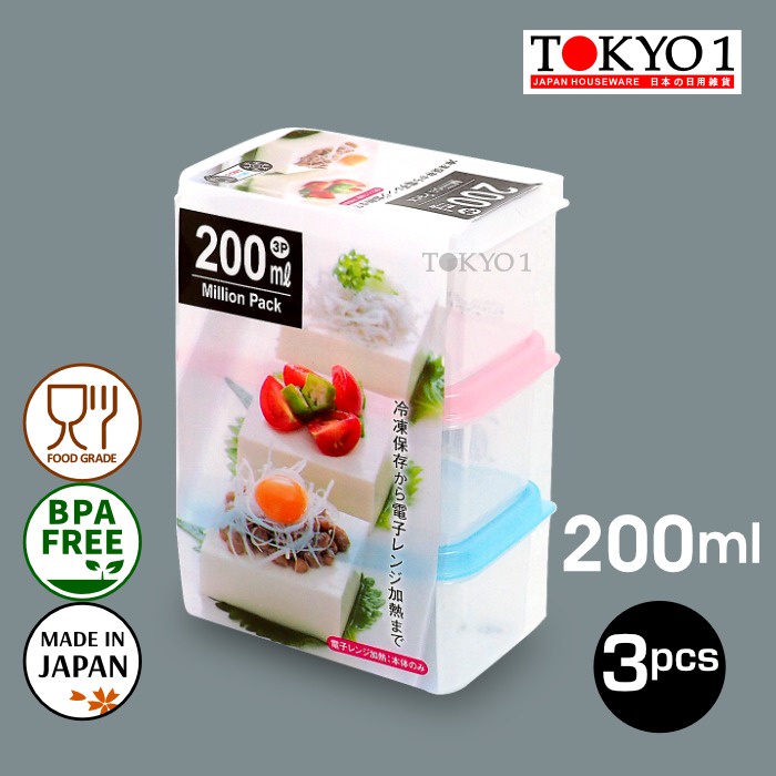 Jual Tokyo1 Million Pack 3-Wadah Plastik 1Set : 3Pcs (526036) | Shopee ...