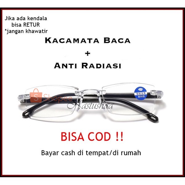 Jual Kacamata Baca Super Auto Fokus Anti Blue Ray Wanita Pria Kacamata ...
