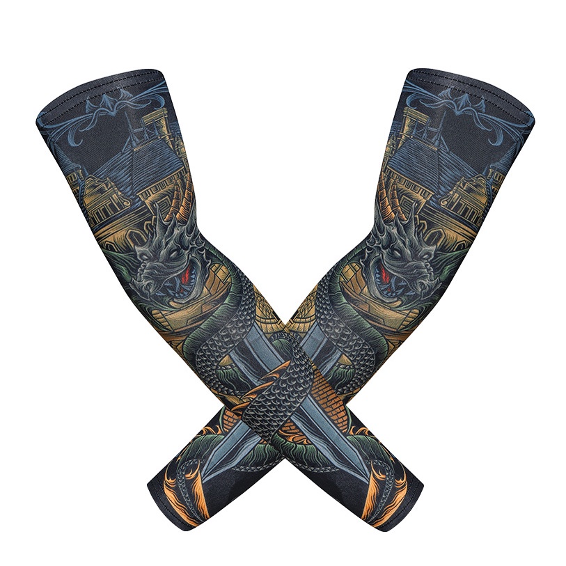 Jual Manset Tato Strong Color Motif Naga / Manset Tangan Gambar Tatto ...