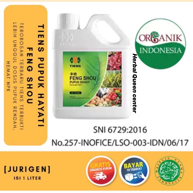 Jual TIENS PUPUK HAYATI FENG SHOU / KEMASAN 1 LITER UNTUK 1 HEKTAR ...