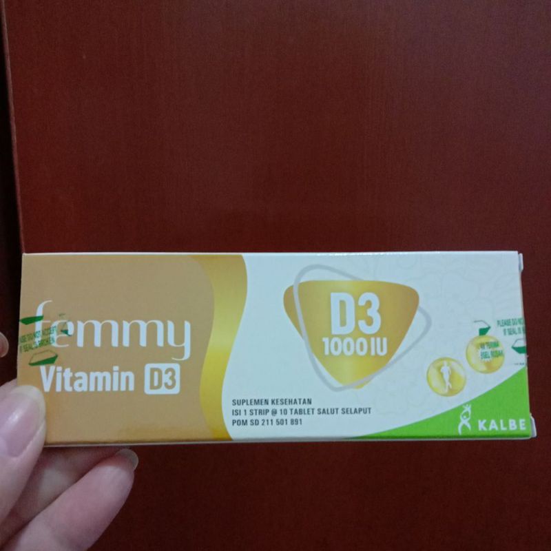 Jual femmy vitamin D3 1000 isi 10 tablet | Shopee Indonesia