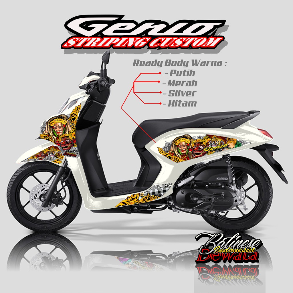 Jual STRIPING HONDA GENIO MATIC MOTIF 3D KARAKTER TERBARU 2020 MURMER ...