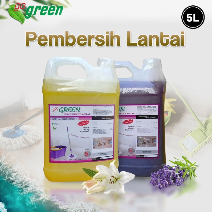 Jual Pembersih Lantai Go Green 5 Liter | Sabun Pembersih Lantai | Shopee Indonesia