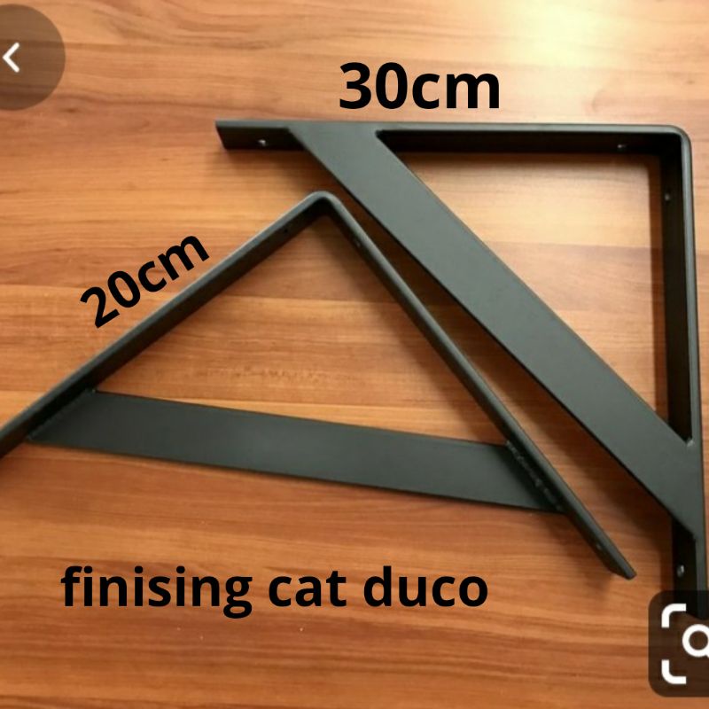 Jual rak besi ambalan kayu bracket ambalan plat 4cm tebal 4mm | Shopee ...