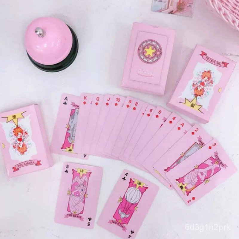 Jual 54Sheets/box cute Anime Card Captor Sakura Poker Cards Comics ...