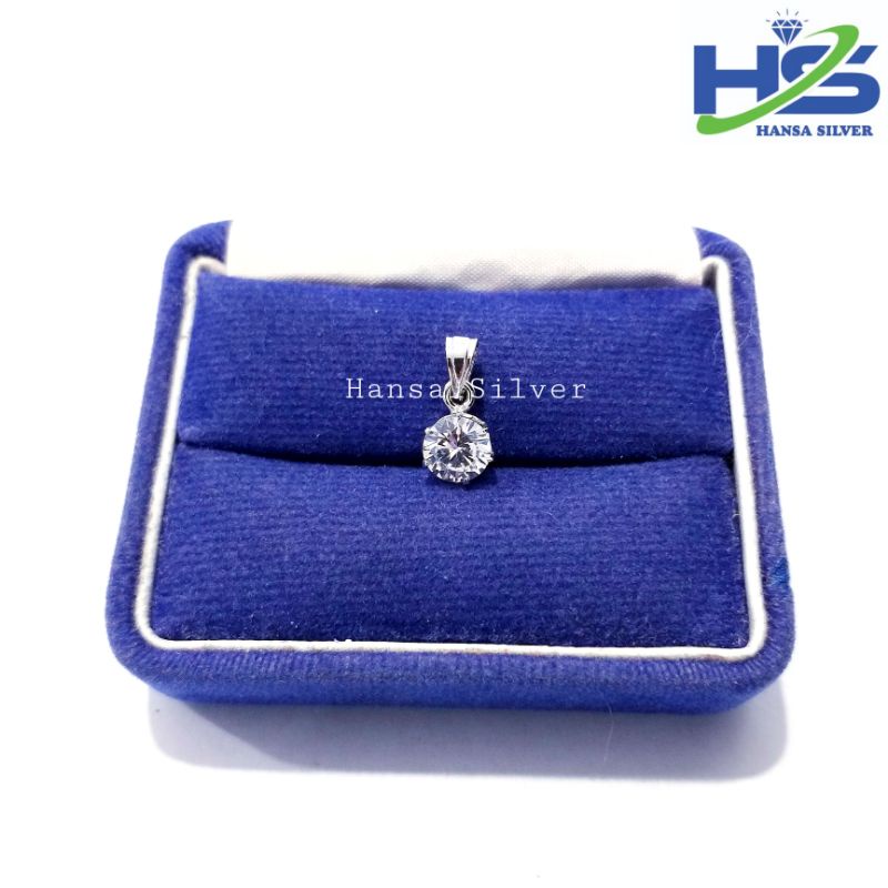 Jual Liontin Perak Asli Silver 925 Lapis Emas Putih Model Desi 1 Gram ...