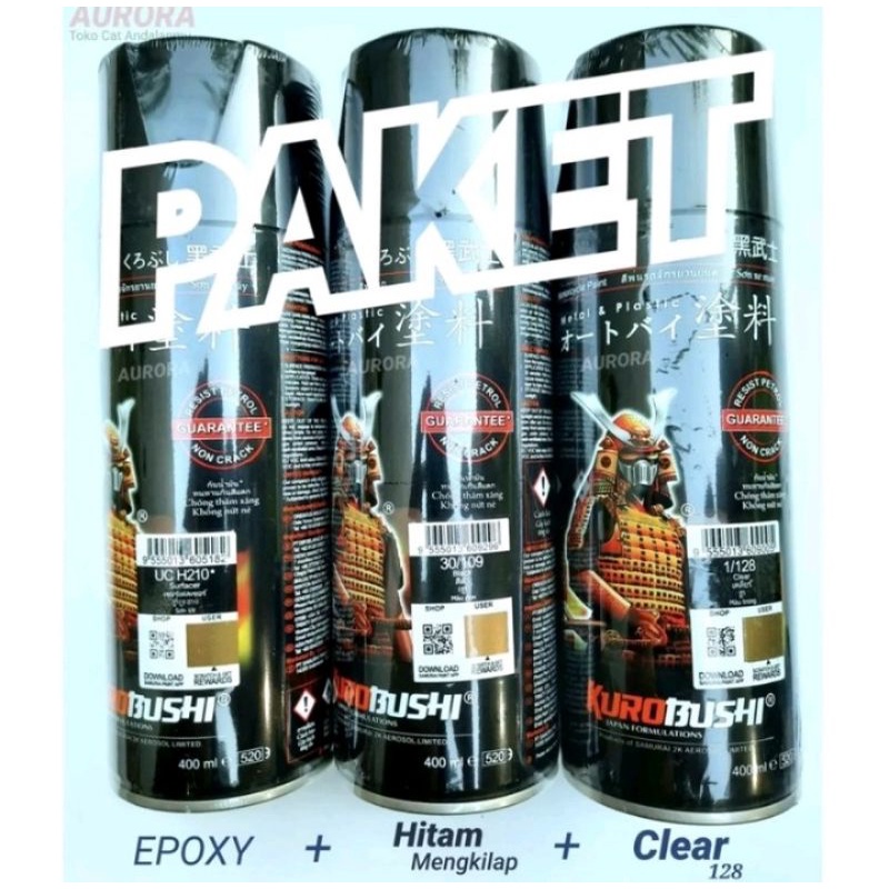 Jual PAKET Samurai Pylox Dari Dasaran Epoxy Abu UCH210 + Hitam ...