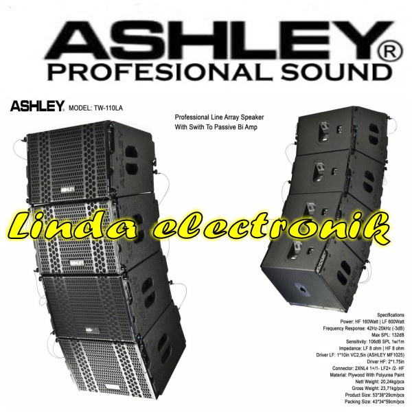 Jual SPEAKER ASHLEY LINE ARRAY TW 110LA HARGA 1 PSC ASHLEY TW110LA | Shopee Indonesia