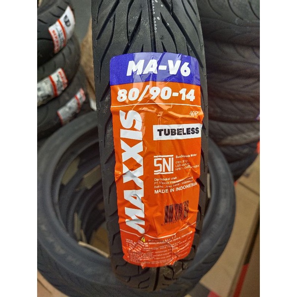 Jual Ban Maxxis MAV6 Ukuran 80 90-14 Tubles Mio blk beat Vario depan ...