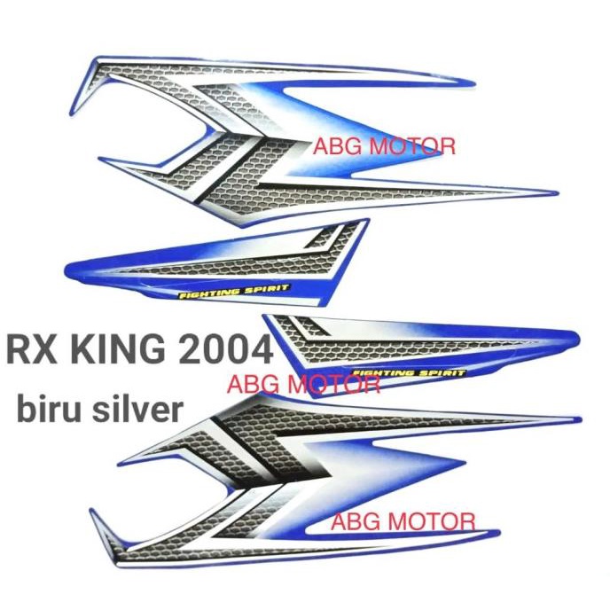 Jual LIS BODY STRIPING STIKER BODY YAMAHA RX KING 2004 WARNA BIRU ...