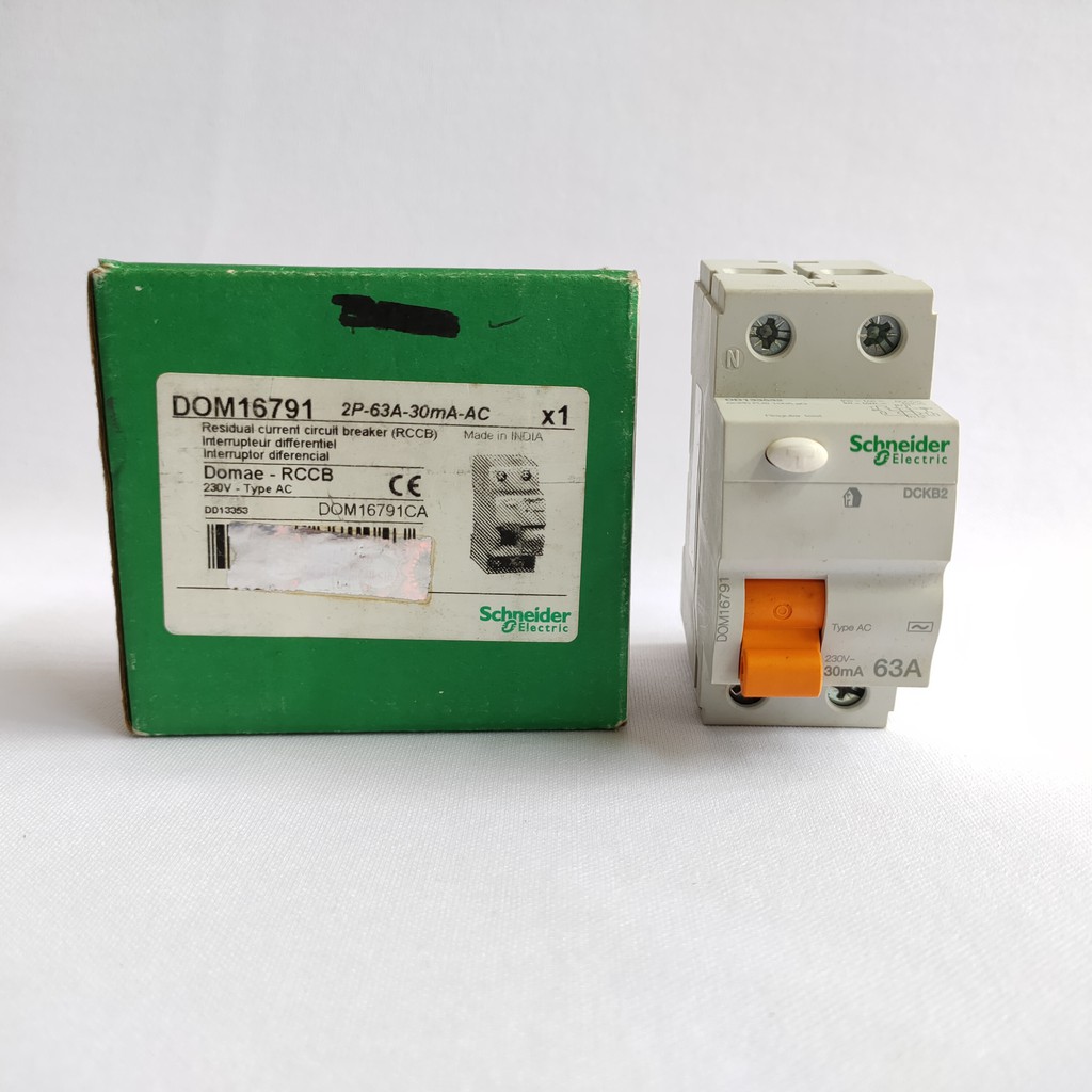 Jual Schneider Electric RCCB 63A 2P - DOM16791 | Shopee Indonesia