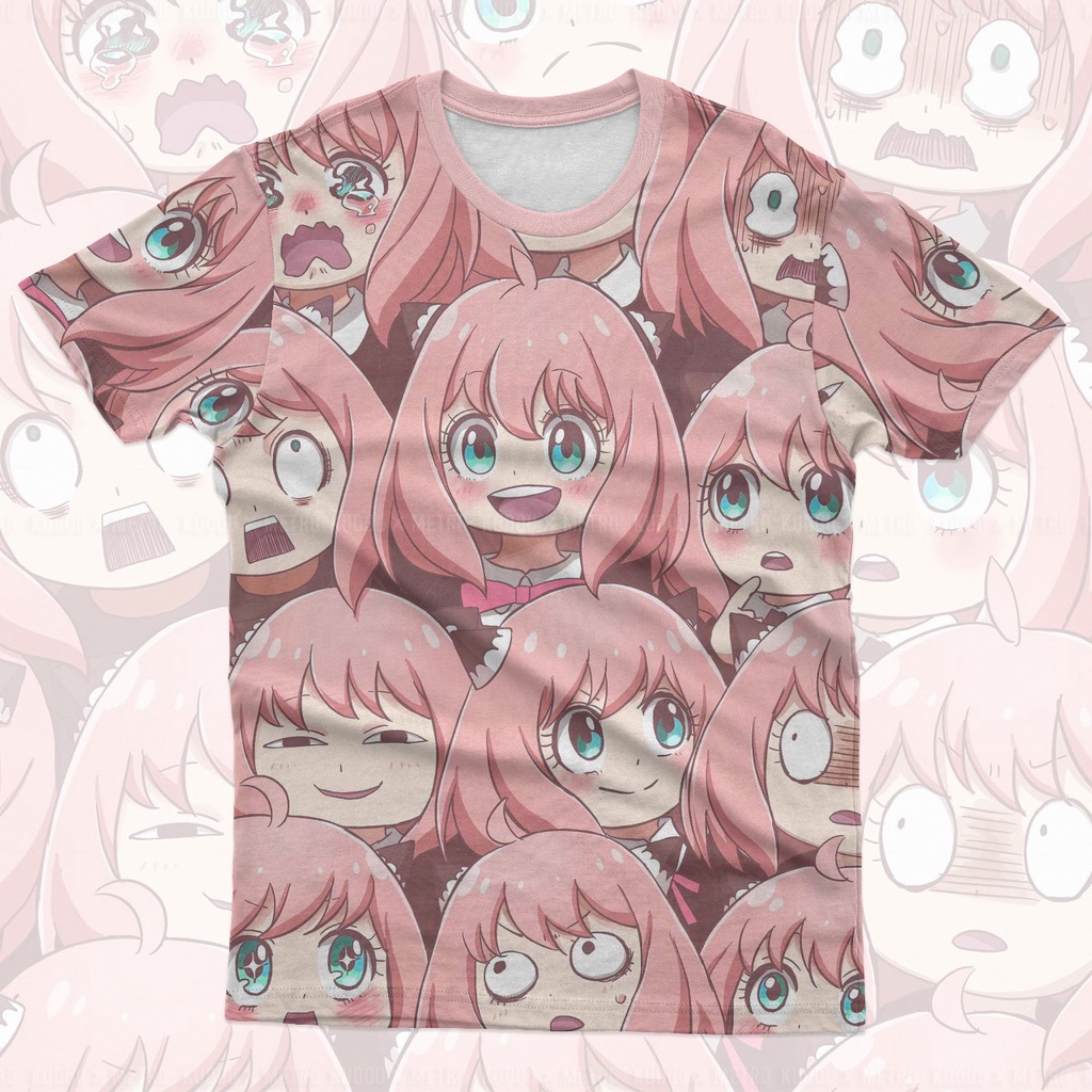 Jual Tshirt Anya Forger Expression Anime Manga Spy x Family Premium ...