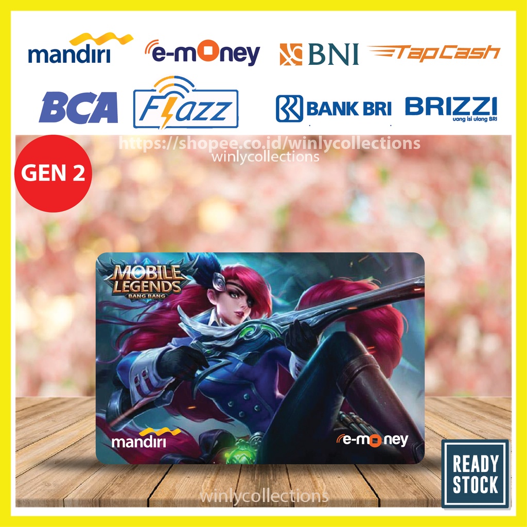 Jual Emoney Gambar Games Mobile Legends Lesley Etoll Mandiri BCA Flazz ...