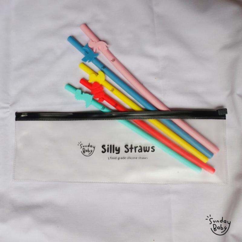 Jual Sunday Baby Silly Straws - Sedotan Silicon lucu anak | Shopee ...