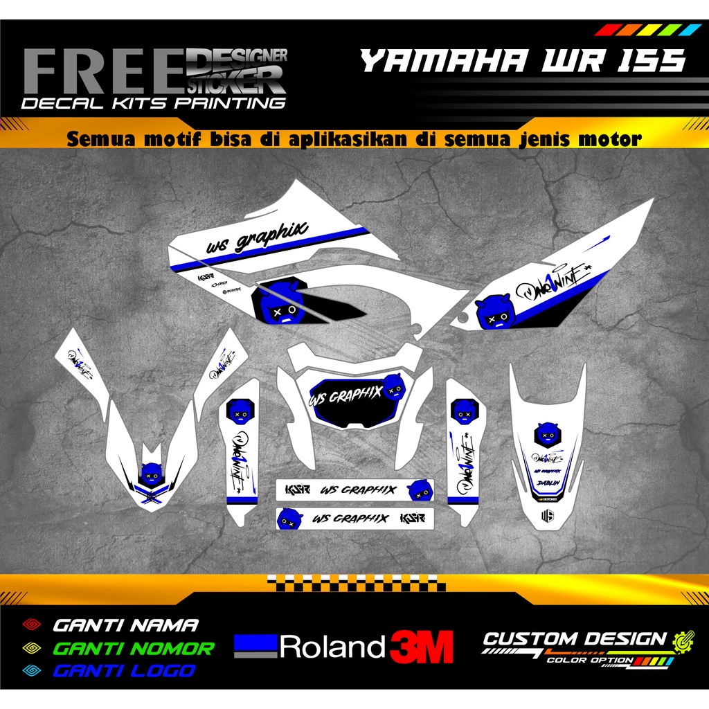 Jual Decal Stiker Motor Yamaha WR155 WS014 | Shopee Indonesia