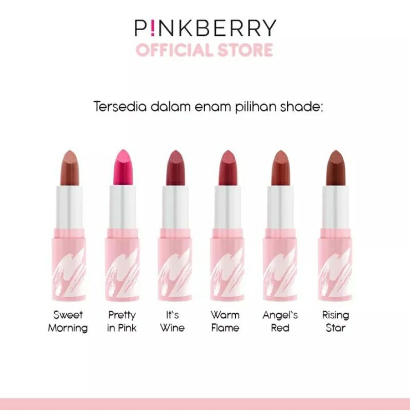 Jual Pinkberry Lipstick Moist 3.5 gr (rijek kemasan) | Shopee Indonesia