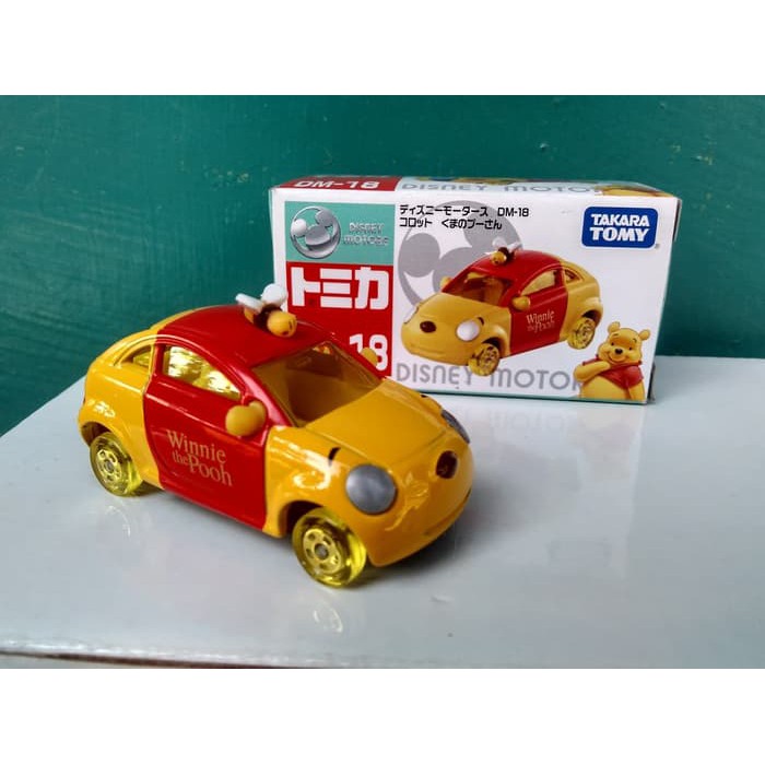 Jual Tomica Disney DM-18 Motors Winnie The Pooh diecast miniatur mobil Takara Tomy Original ...