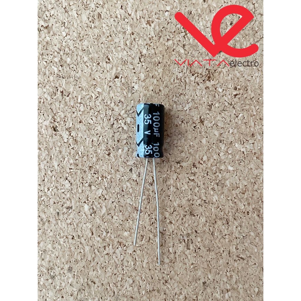 Jual KAPASITOR ELCO 100UF 35V (1 BUAH) KAPASITOR CAPACITOR ELKO KAPASITOR 100 UF 35 V | Shopee ...