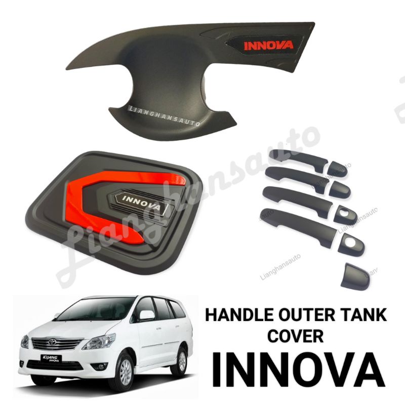 Jual PAKET HANDLE OUTER TANK COVER INNOVA LAMA R-LINE HITAM | Shopee ...